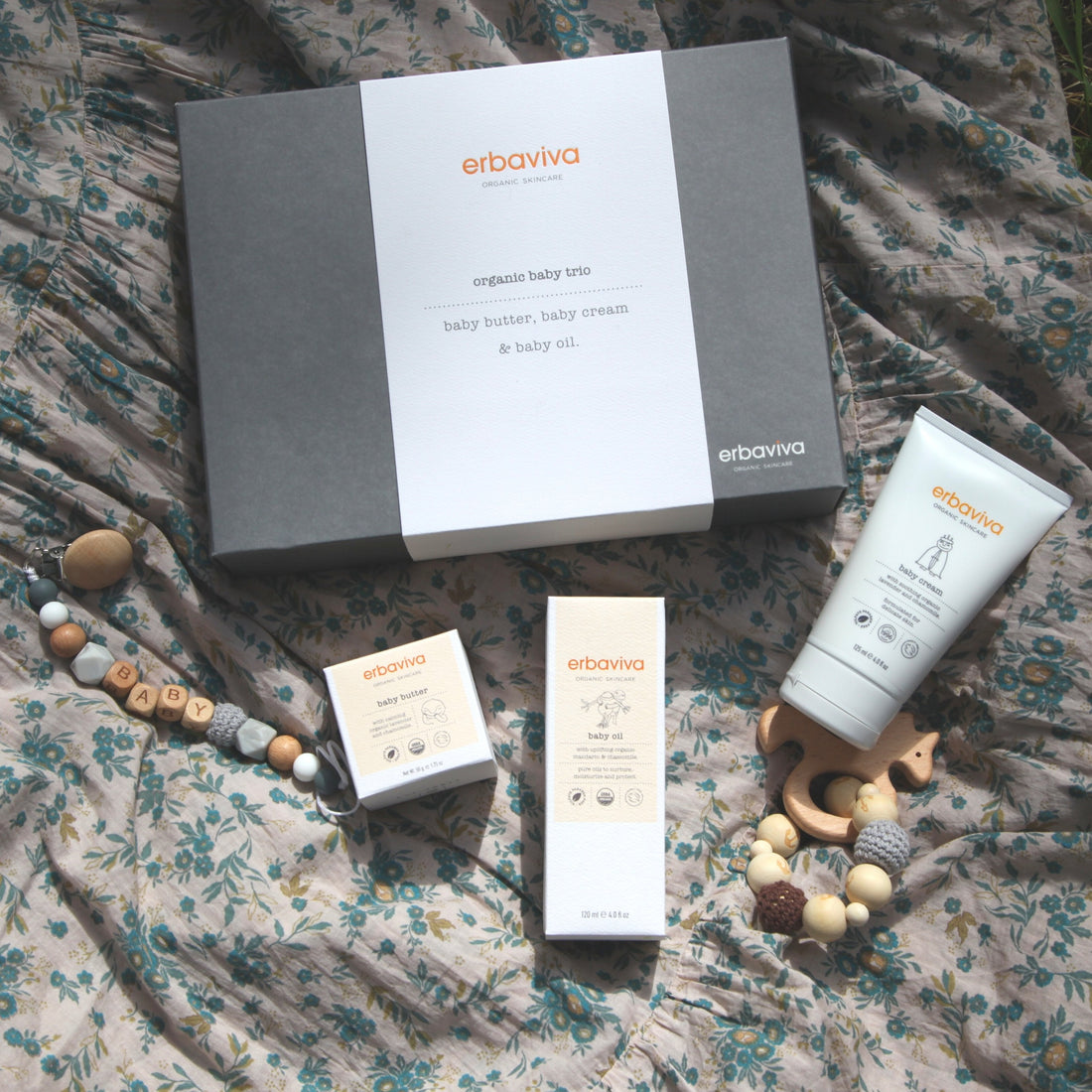 All-Natural Baby Product Trio | Baby Skin Care Set | Erbaviva