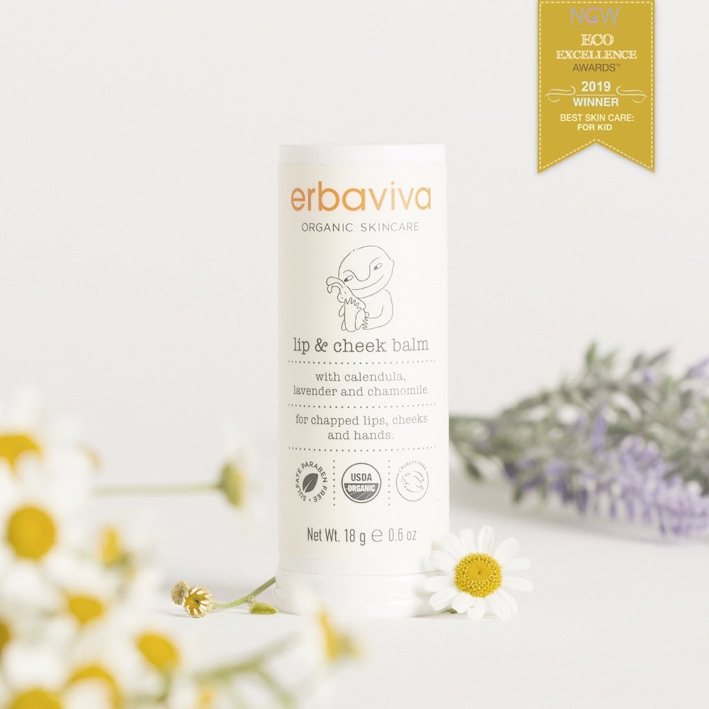 Erbaviva Lip & Cheek Balm | Non-Toxic Lip Balm for Infants